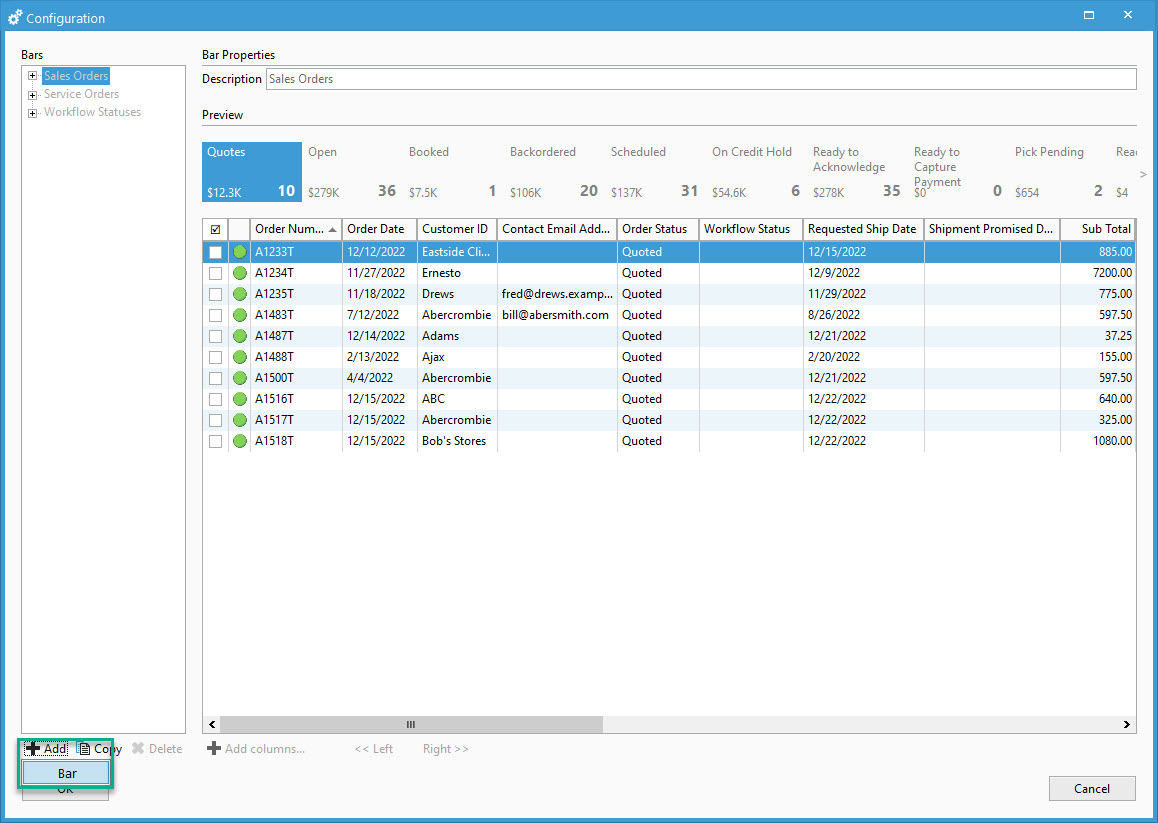 Adding Or Removing Columns In Manager Windows