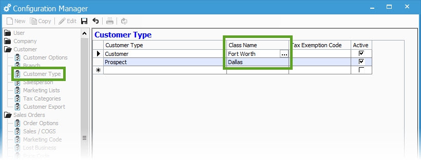 Configuring Acctivate to use QuickBooks Class Tracking.