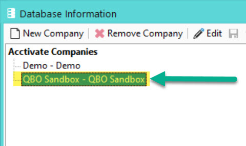 Disconnecting Acctivate and QuickBooks Online.