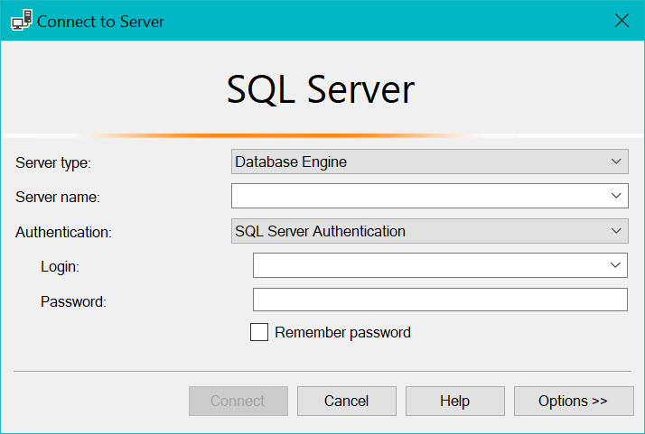 Connecting the Acctivate database to Microsoft SQL Management Studio
