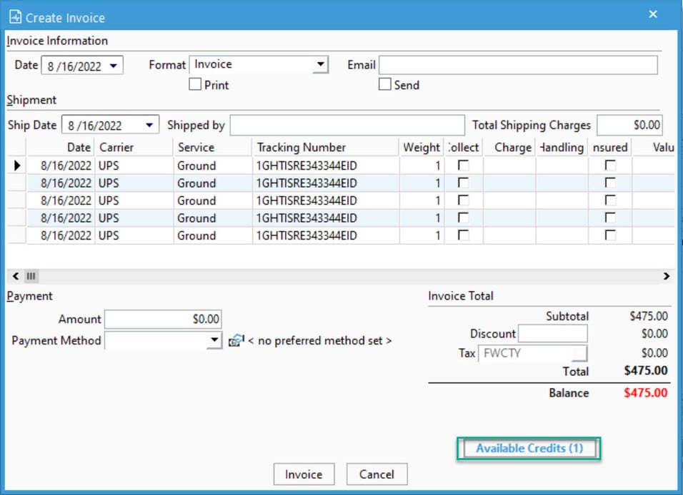 Handling Pro Forma Invoicing within Acctivate.