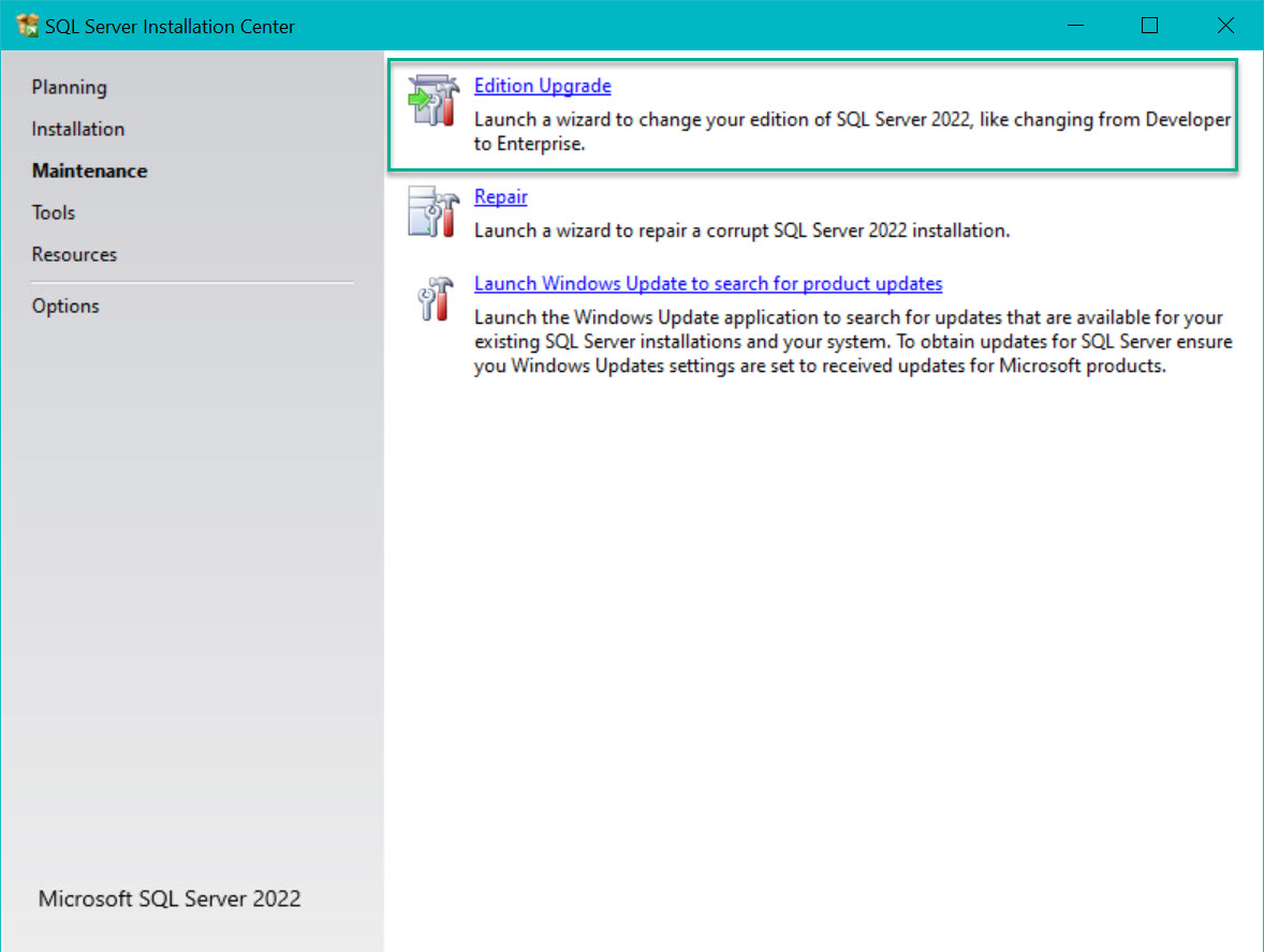 Upgrading to Microsoft SQL Standard from a 64-bit instance of SQL Express.
