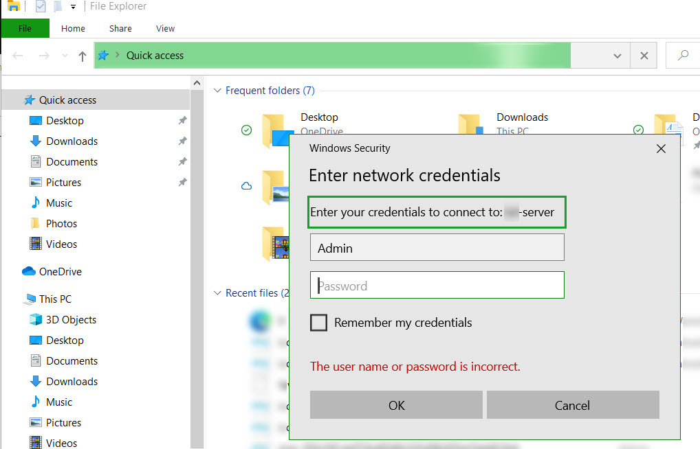Resolving the Error "The user name or password is incorrect" when ...
