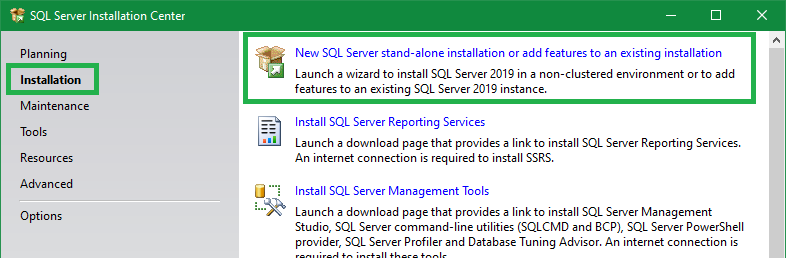 Setting up a SQL Standard instance for Acctivate