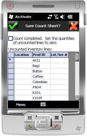 How to use the Mobile Inventory Counts.