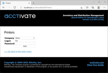 Setting up Printer Assignments with Acctivate Mobile WMS.