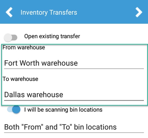 How to use the mobile transfer module