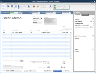 Applying and Refunding Credit Memos in QuickBooks Desktop
