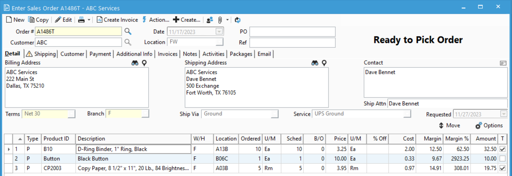 Overview of Acctivate's sales order functionality.