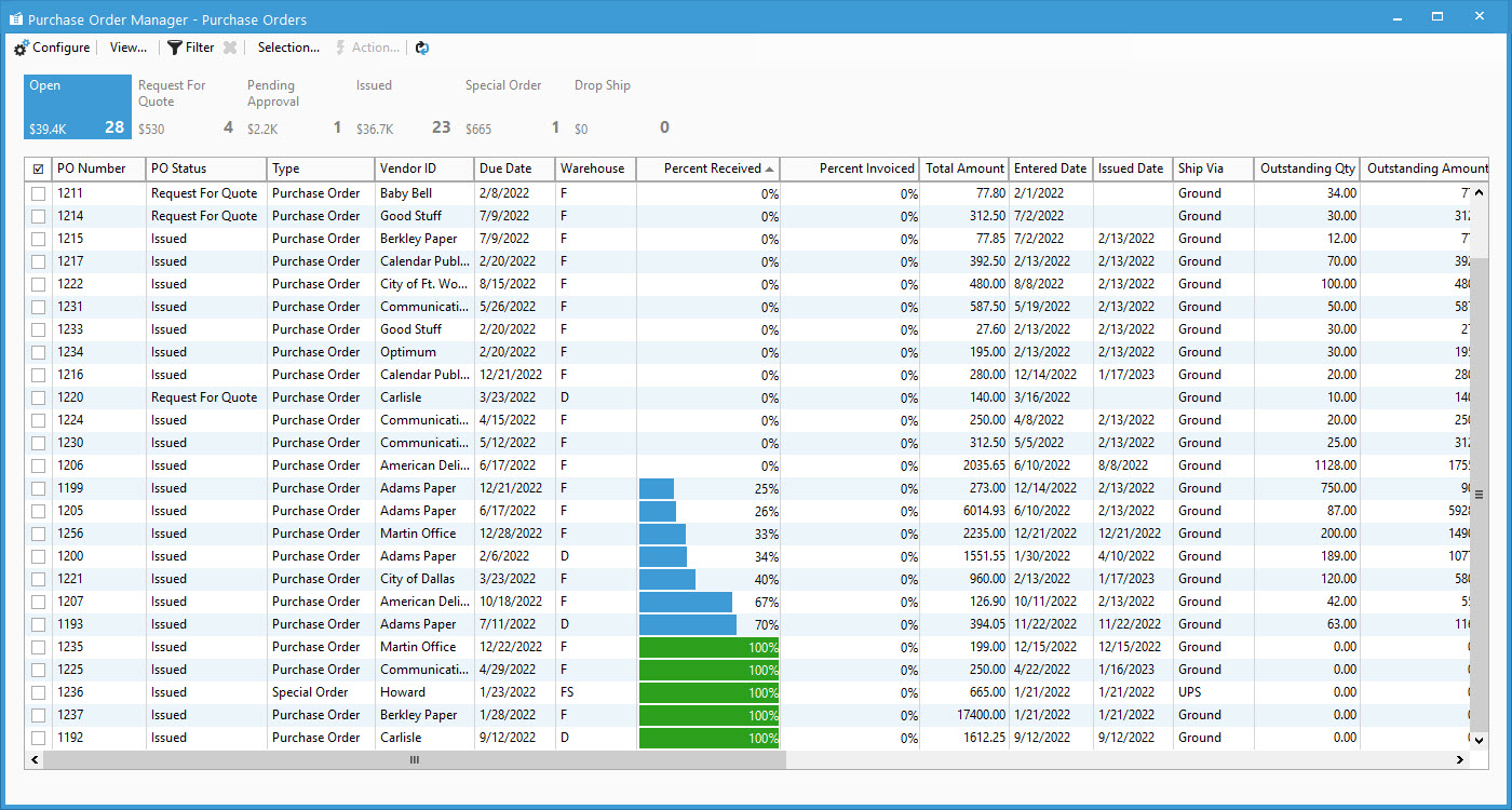 Acctivate Purchase Order Manager