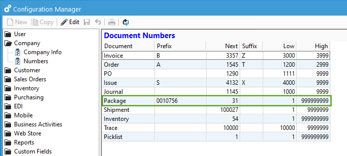 Configuring SSCC-18 Package IDs for EDI.