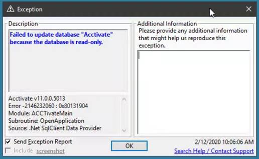 Why is My Database "Read-Only" After Moving to a New Driver Location?