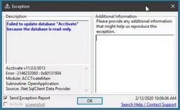 Why is My Database "Read-Only" After Moving to a New Driver Location?