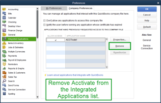 Re-establishing the QuickBooks Desktop connection.
