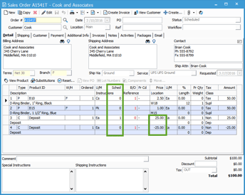 Creating and Tracking Customer Deposits.