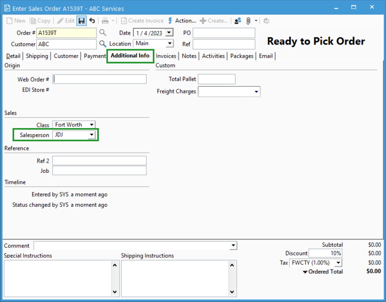 Change Sales Order Salesperson
