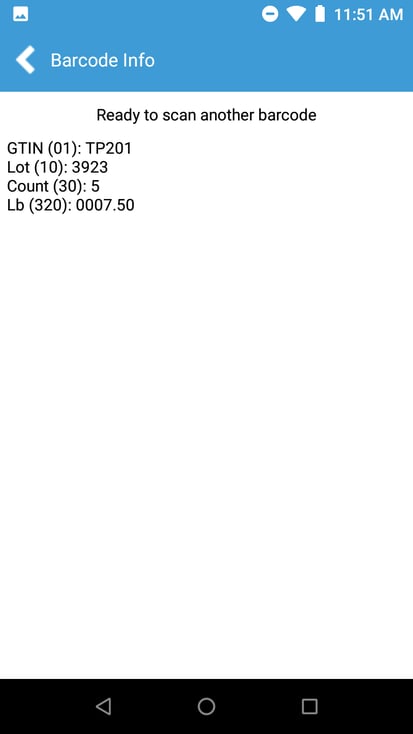 Testing barcodes for use in Acctivate Mobile.