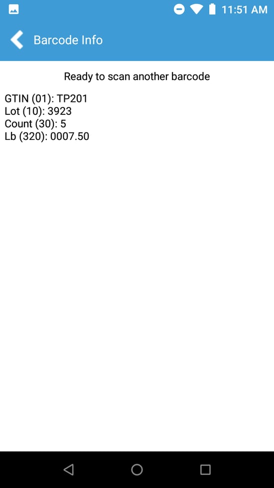 Testing barcodes for use in Acctivate Mobile.