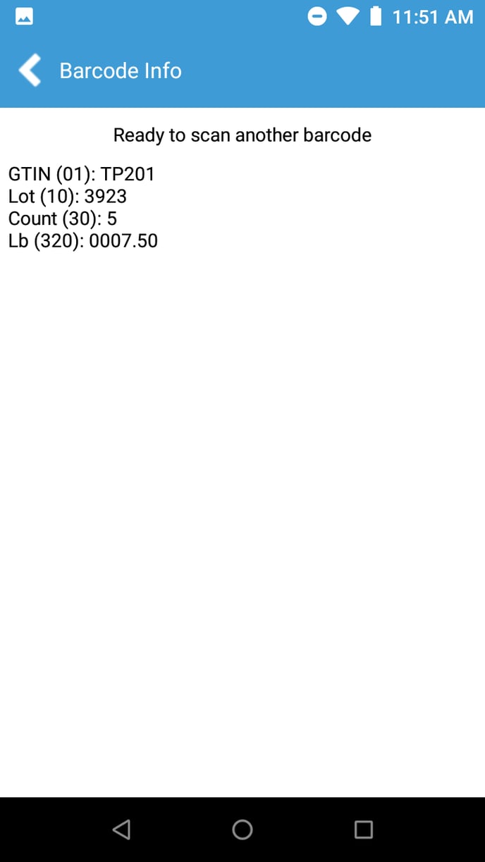 Testing barcodes for use in Acctivate Mobile.