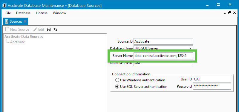 Query the Acctivate Database in Excel
