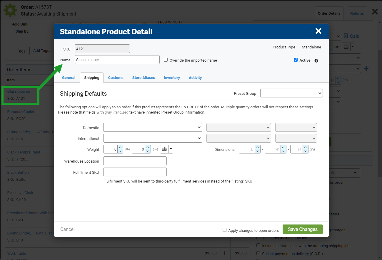 What information synchronizes to ShipStation?