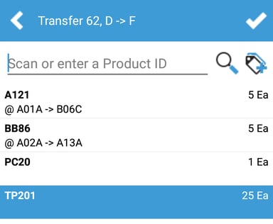 How to use the mobile transfer module