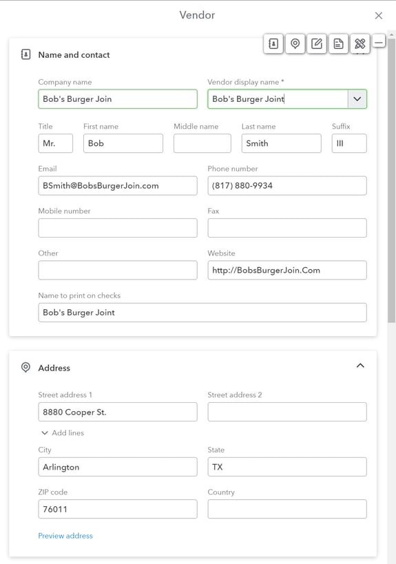 Changing the Vendor Contact on a Purchase Order.