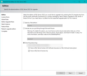 Upgrading to Microsoft SQL Standard from a 64-bit instance of SQL Express.