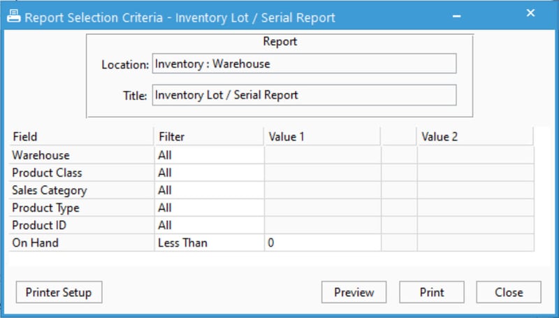 Handling serial numbers with negative on hand quantity.