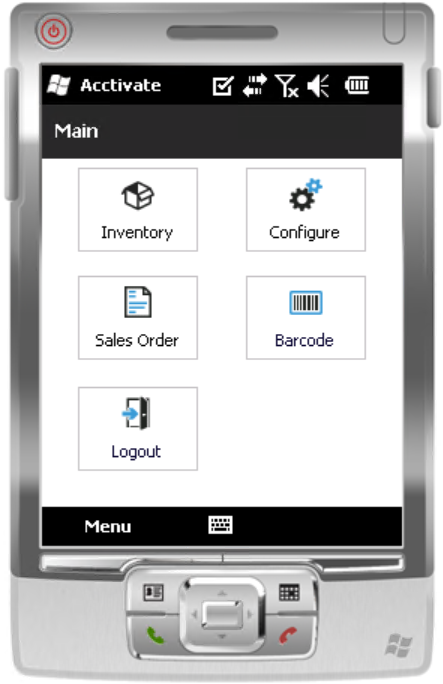 Testing barcodes for use in Acctivate Mobile.