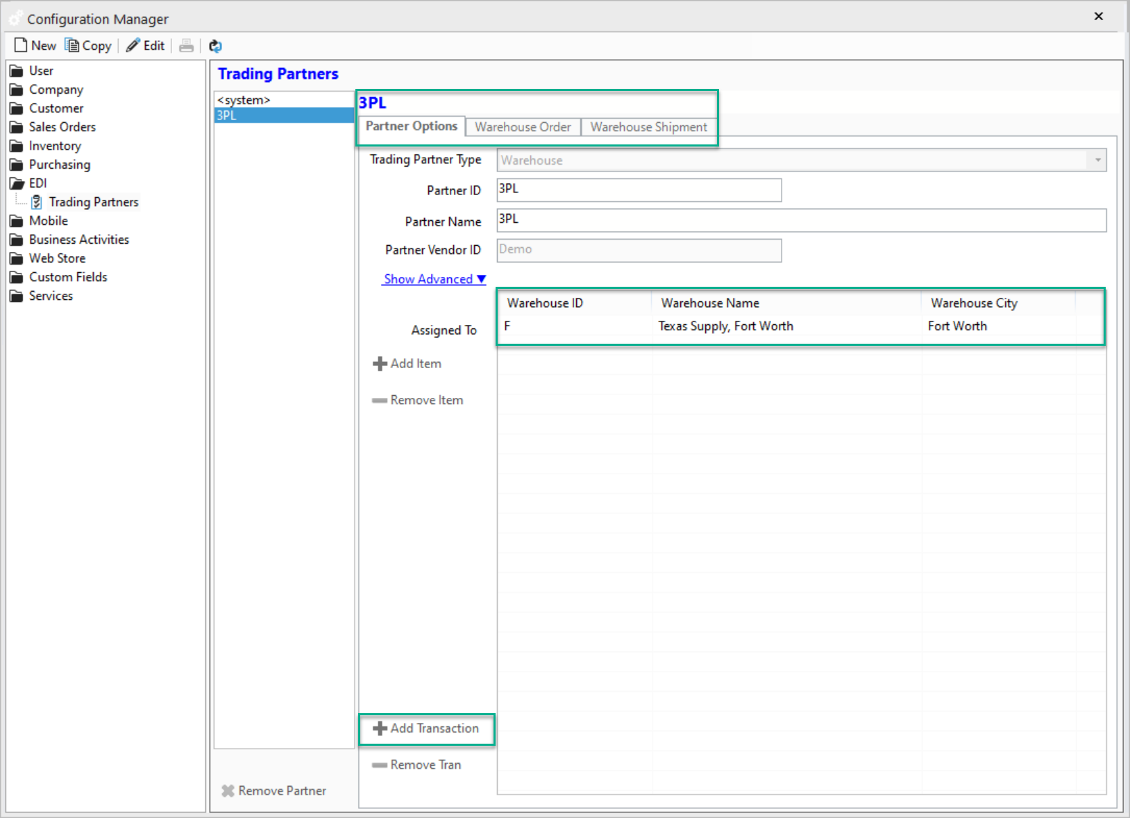 Setting up 3PL warehousing with EDI.