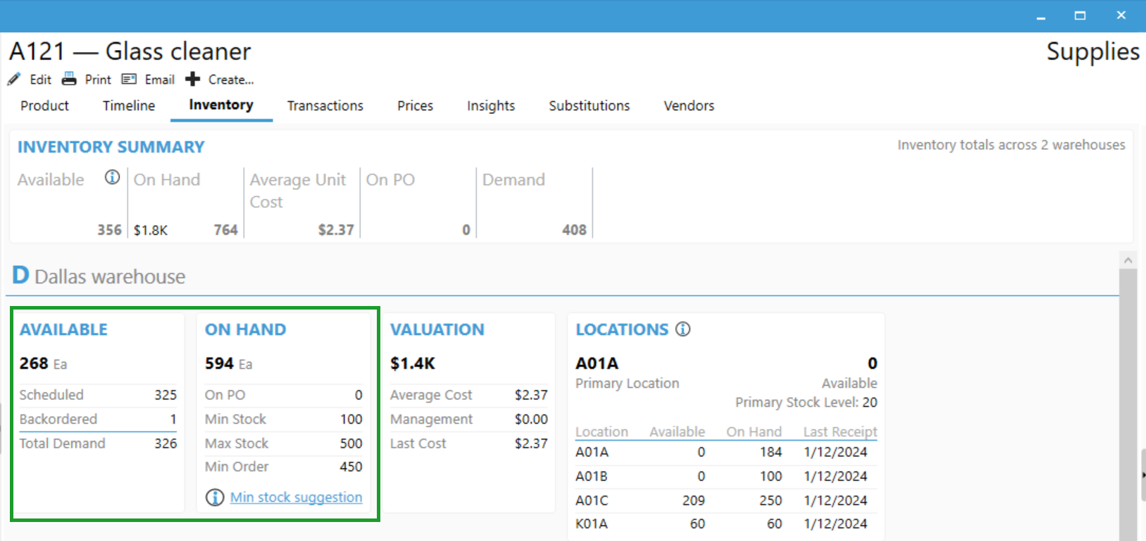 What is the Difference between Available and On Hand Quantities?