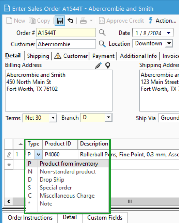 What To Know About Sales Order Line Types