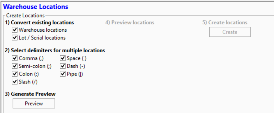 Using Warehouse Locations to Track and Manage Inventory.