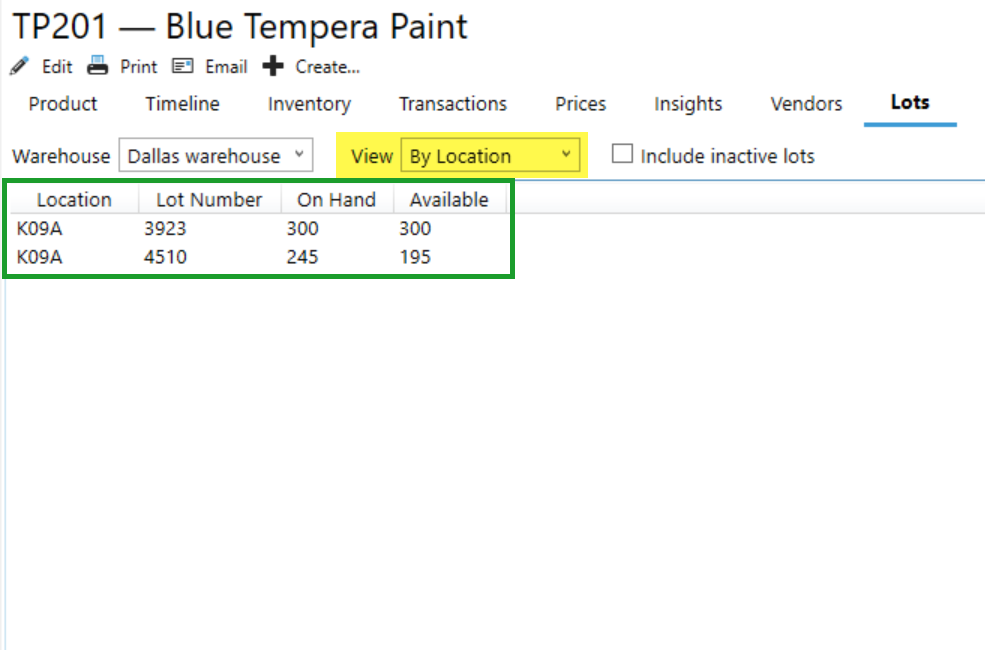 Using Warehouse Locations to Track and Manage Inventory.