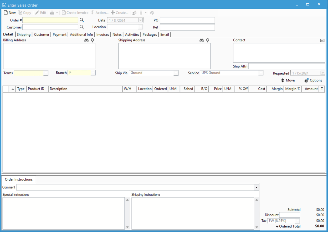 Overview of Acctivate's sales order functionality.