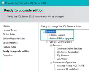 Upgrading to Microsoft SQL Standard from a 64-bit instance of SQL Express.