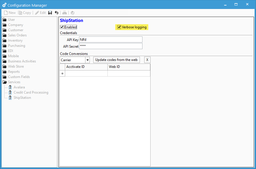 How do I enable Verbose logging for Shipstation? How do I enable Verbose logging for Shipstation?